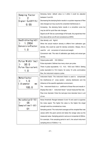 Thermal mass flow meter English manual | PDF