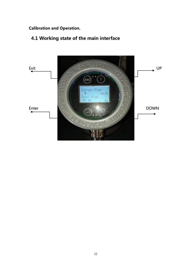 Thermal mass flow meter Operational Manual.pdf