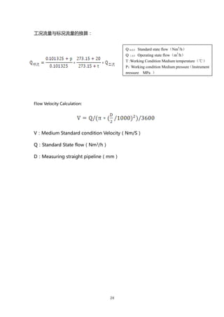 Thermal mass flow meter Operational Manual.pdf