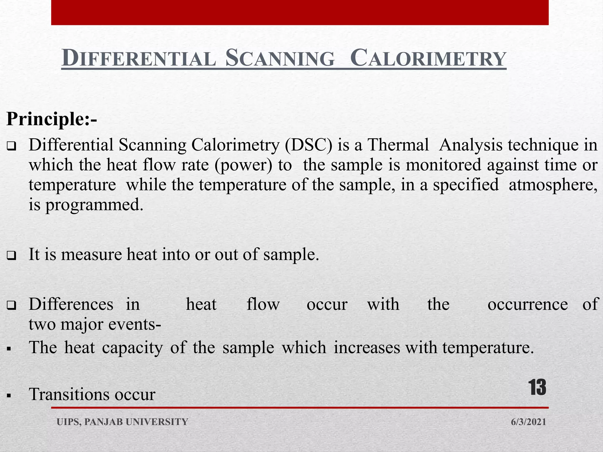 Thermal method of analysis. | PPTX