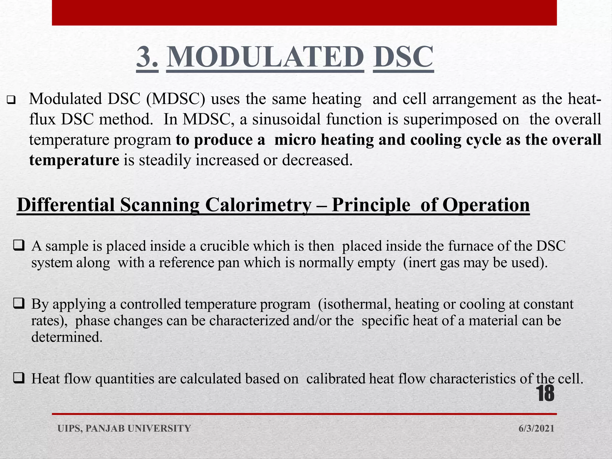 Thermal method of analysis. | PPTX
