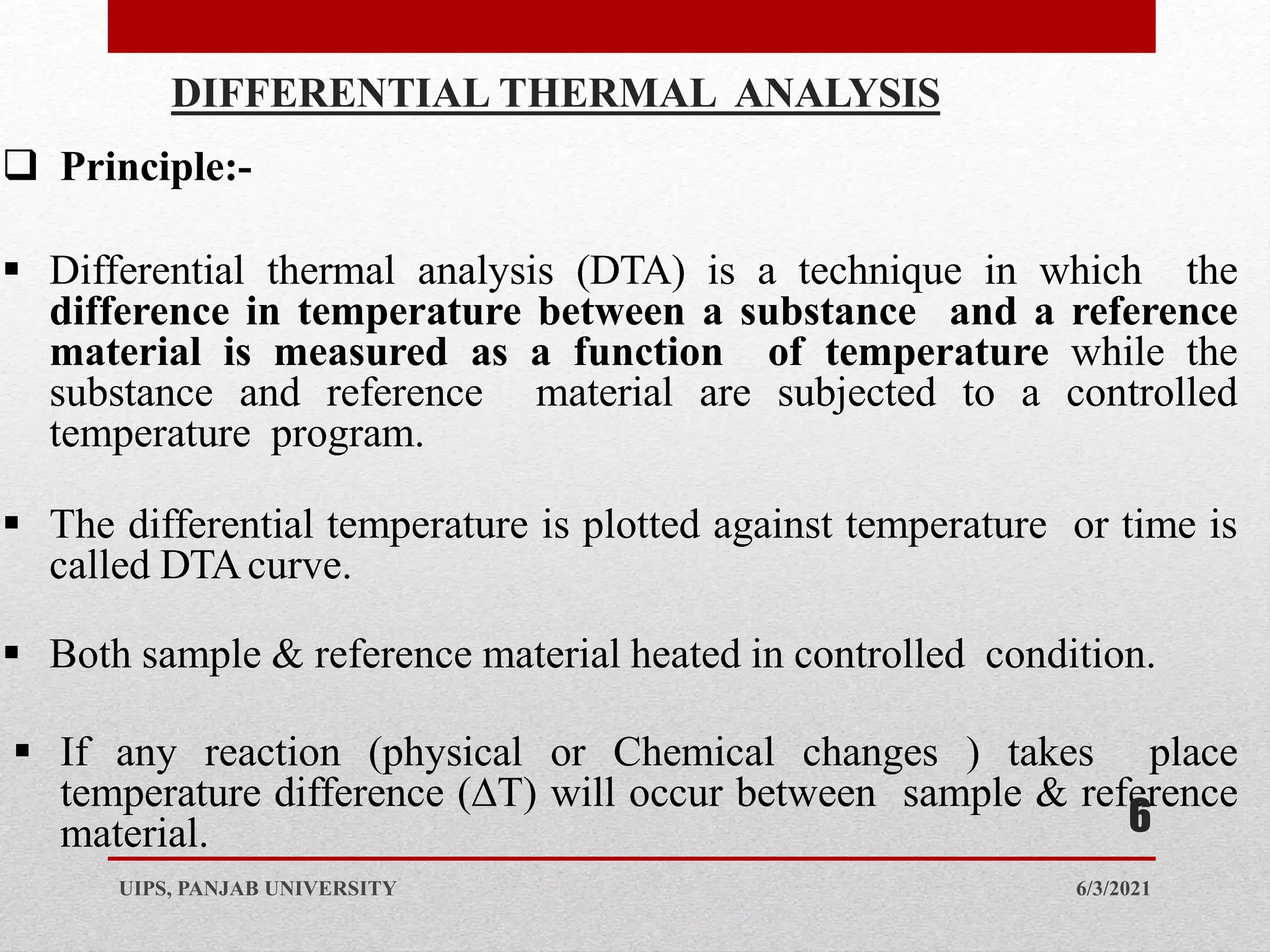 Thermal method of analysis. | PPTX