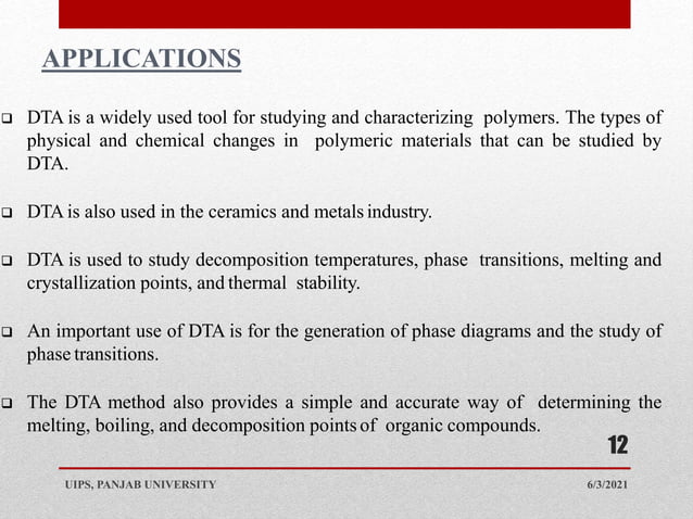 Thermal method of analysis. | PPTX