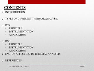 Thermal method of analysis. | PPTX
