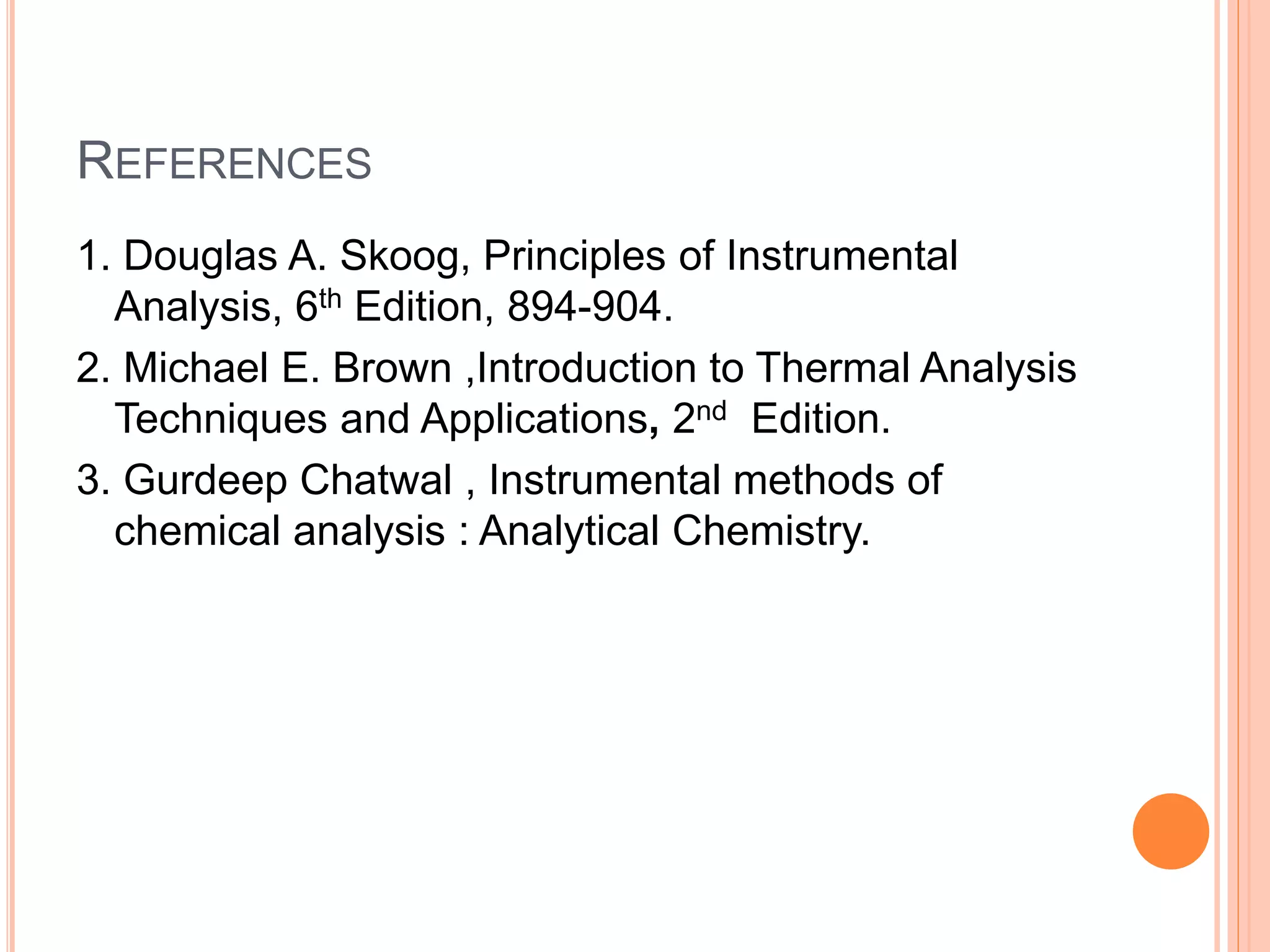 Thermal method of analysis | PPT