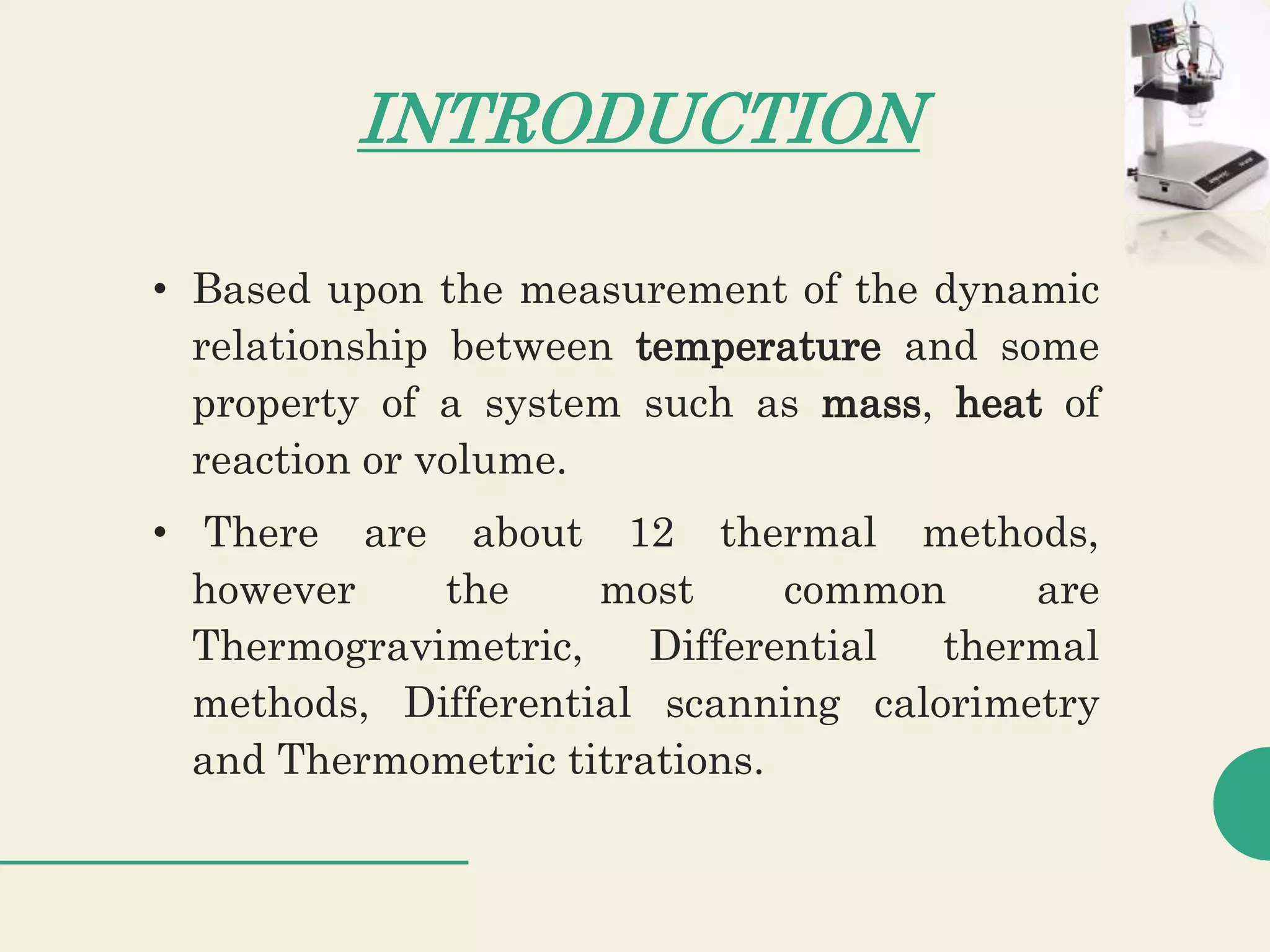 Thermal Method Of Analysis | PPTX