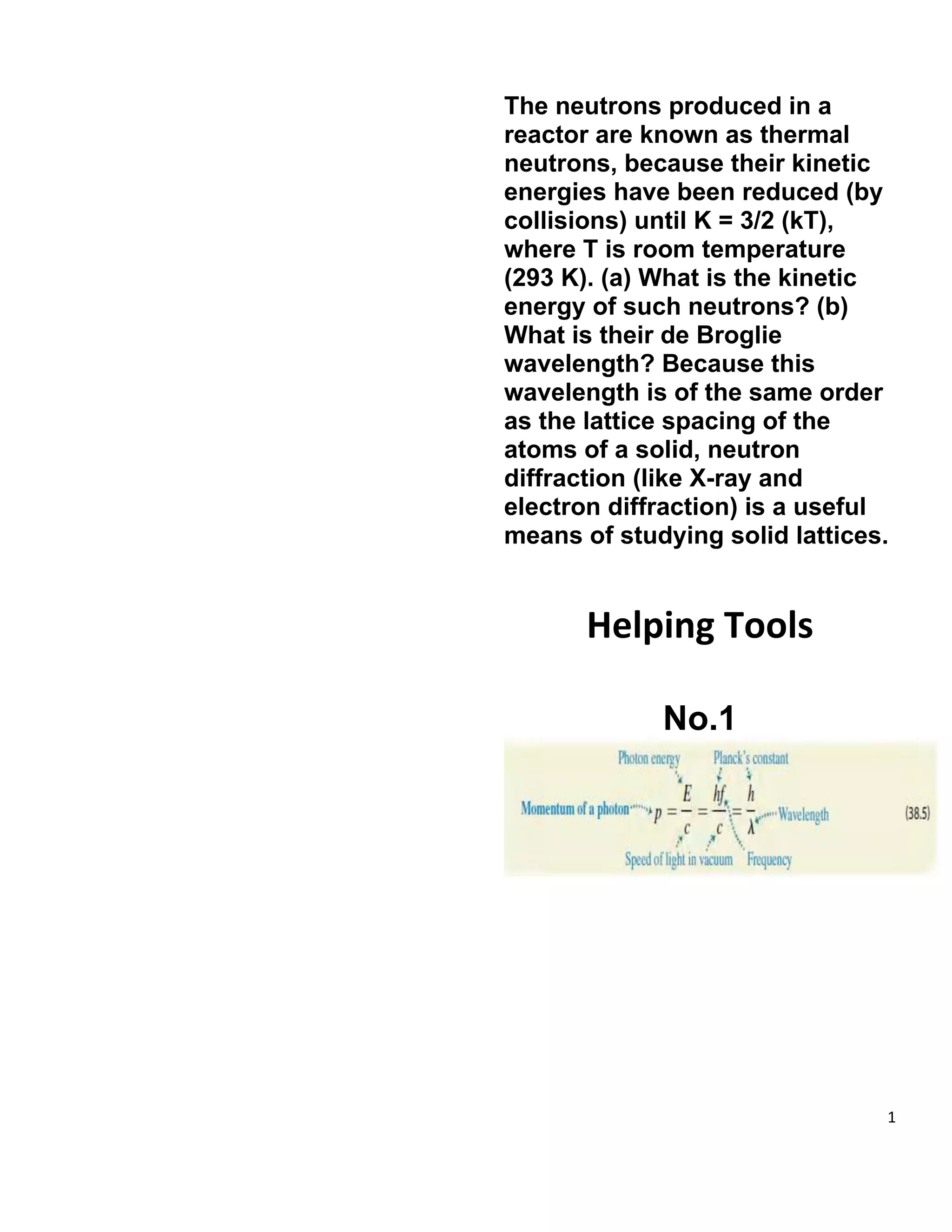 Thermal Neutrons & X-Ray Diffraction.pdf
