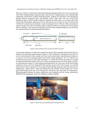 THERMAL PERFORMANCE TESTING OF A FLAT PLATE SOLAR AIR HEATER USING ...
