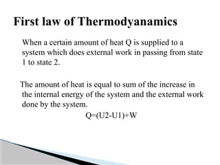 Thermal Dynamics- Laws of thermodynamics | PPTX
