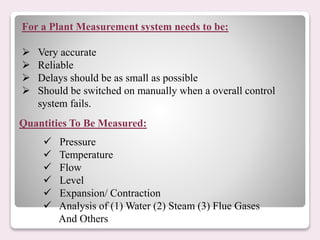 Thermal plant instrumentation and control | PPTX