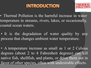 Thermal pollution | PPTX