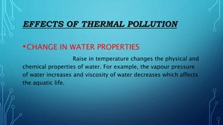 Thermal pollution | PPTX
