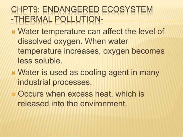 Thermal pollution | PPT