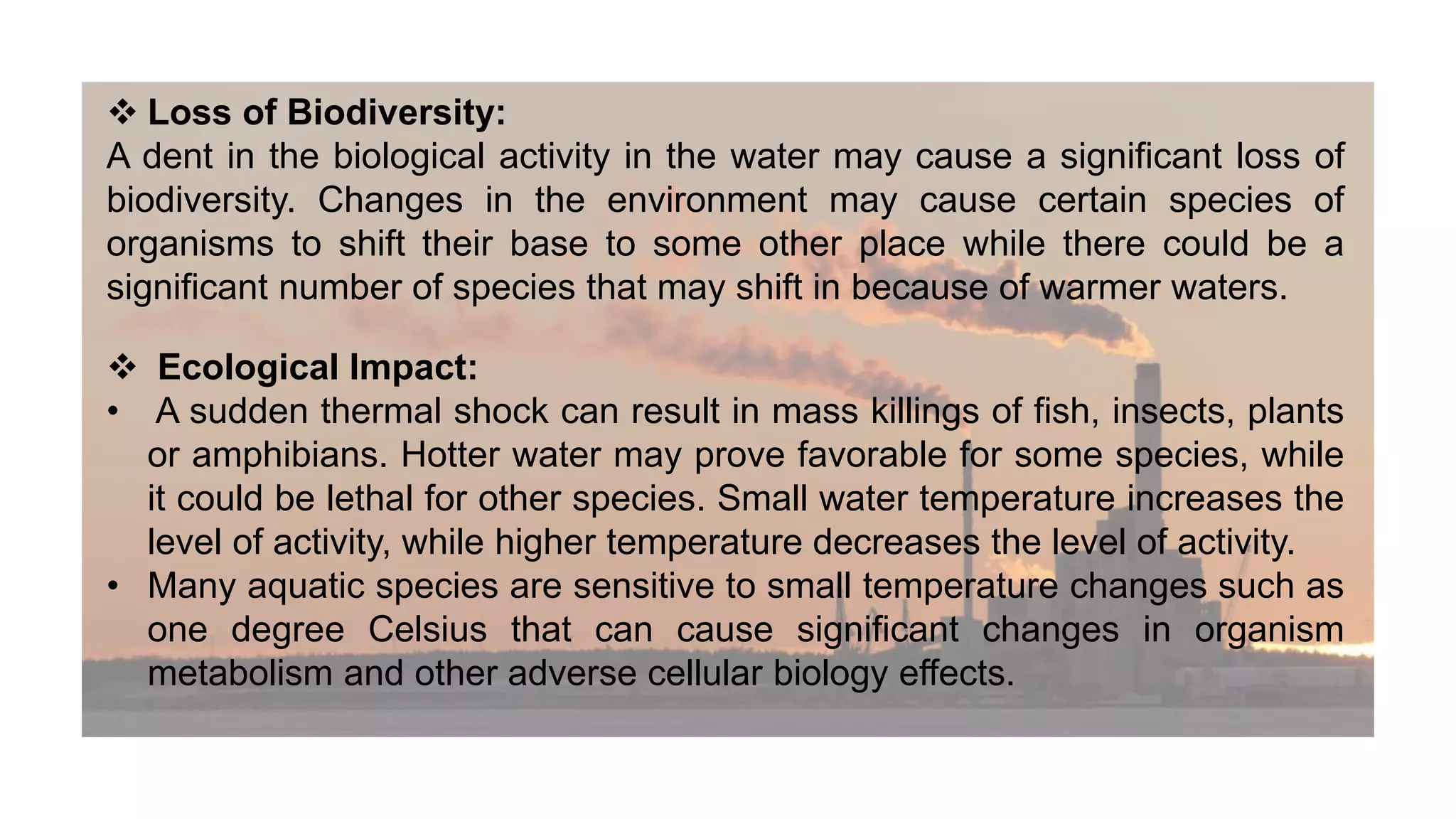 Thermal pollution | PPTX