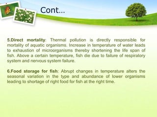 Thermal pollution | PPT