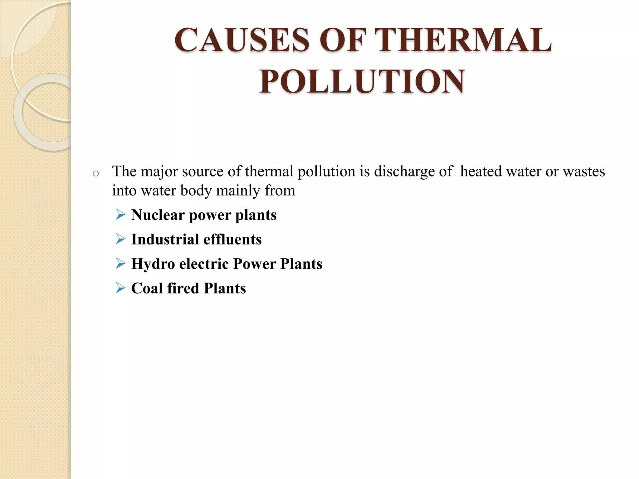 Thermal pollution presentation | PPTX