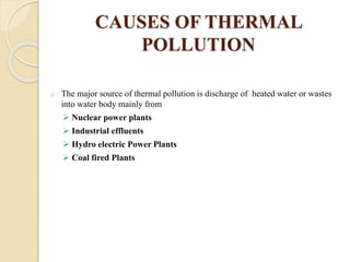 Thermal pollution presentation | PPTX