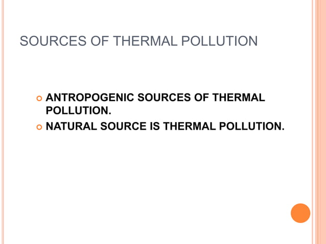 Thermal pollution | PPT
