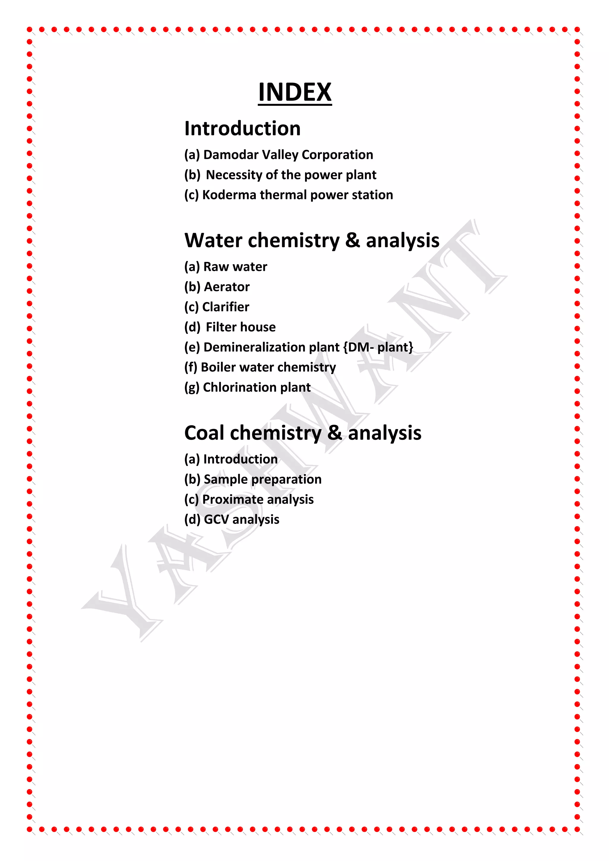 Thermal power house chemistry at DVC BANJHEDIH, KODERMA, JHARKHAND by ...