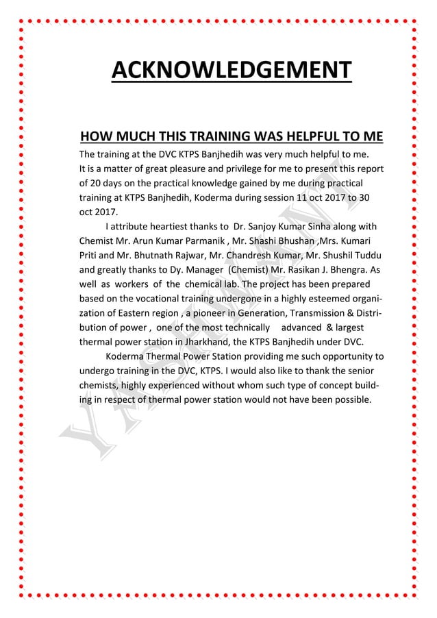 Thermal power house chemistry at DVC BANJHEDIH, KODERMA, JHARKHAND by ...