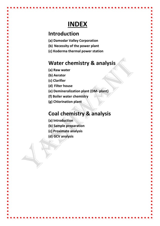 Thermal power house chemistry at DVC BANJHEDIH, KODERMA, JHARKHAND by ...