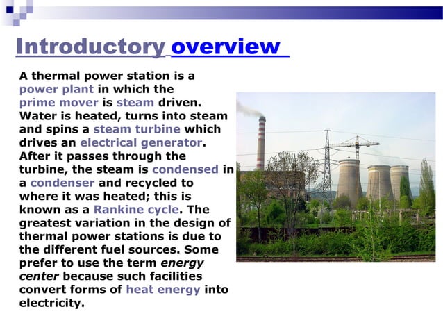 Thermal power plant | PPT