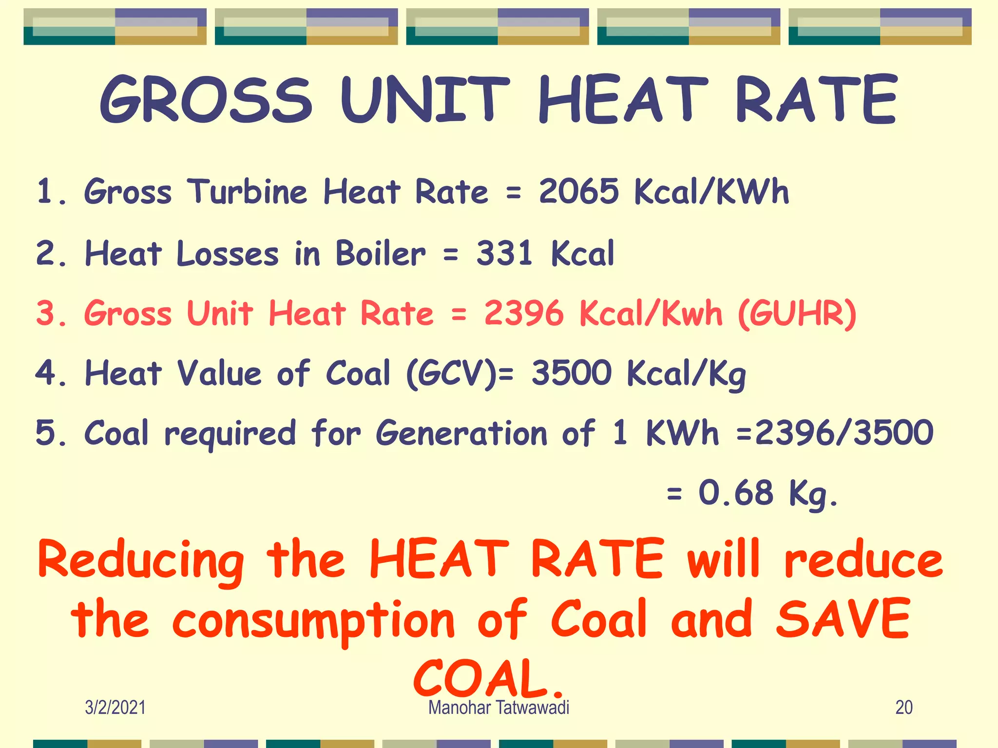 Thermal power plant efficiency | PPTX