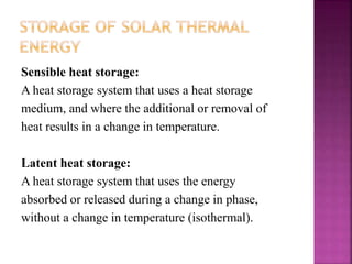Thermal power storage | PPTX