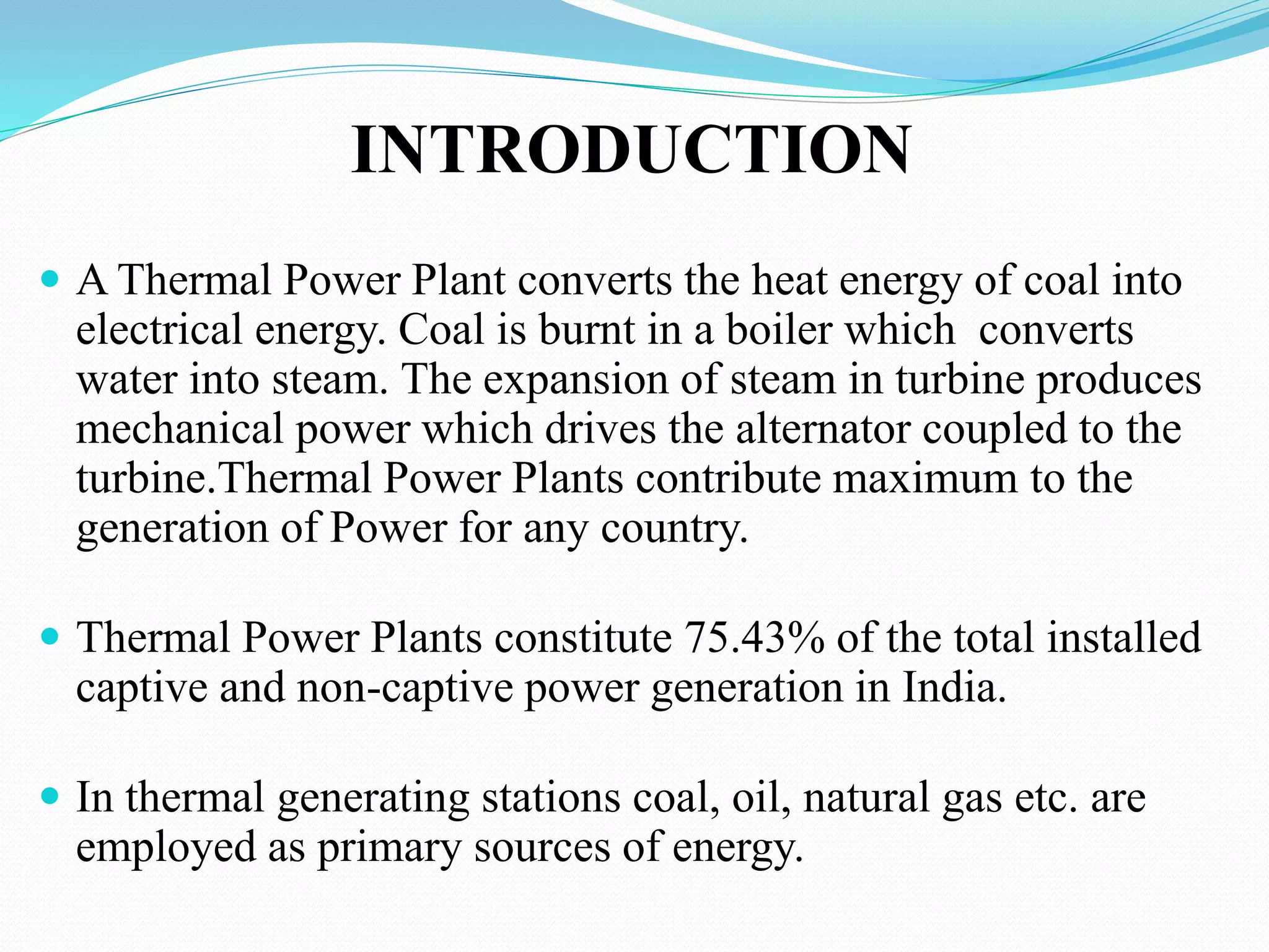 Thermal power plant ppt | PPTX