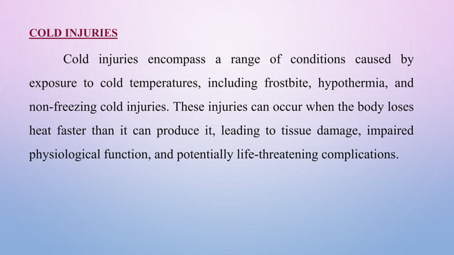 THERMAL EMERGENCIES.POWER POINT PRESENTATION | PPTX | First Aid | Injuries