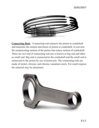 various parts of an i.c. engine pdf | PDF