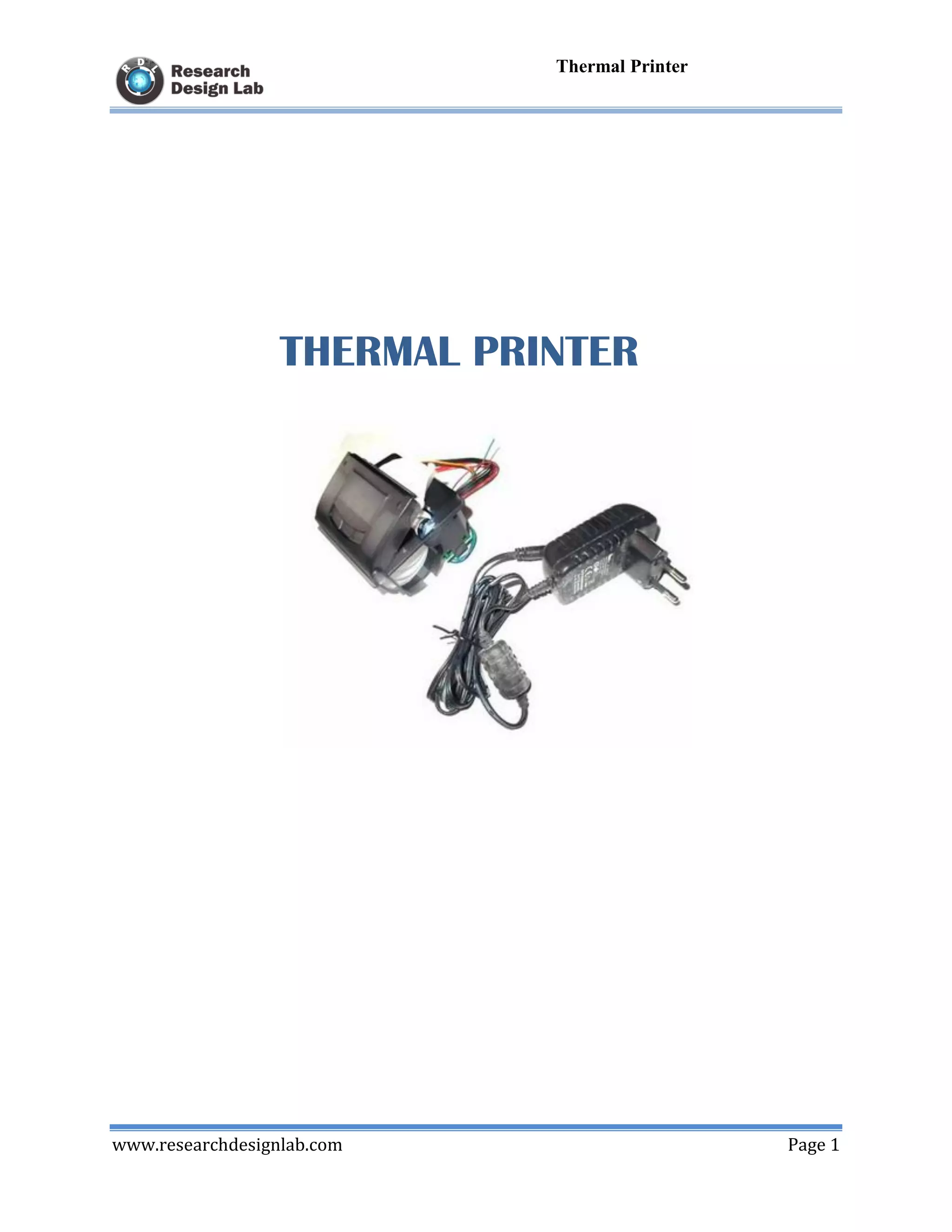 Thermal Printer | PDF