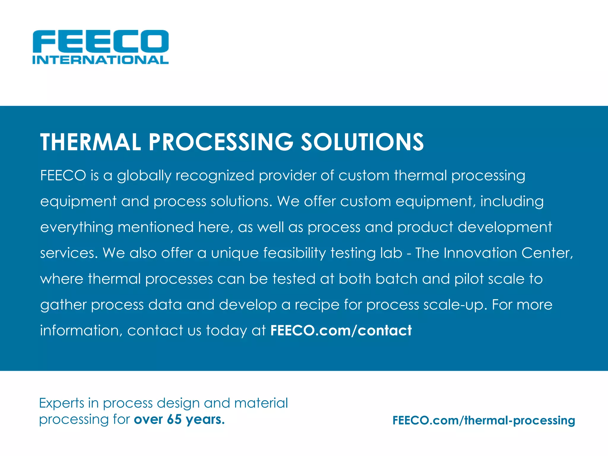 Thermal Processing Equipment | PDF