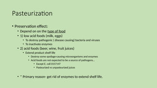Thermal processing and preservation of food | PPTX