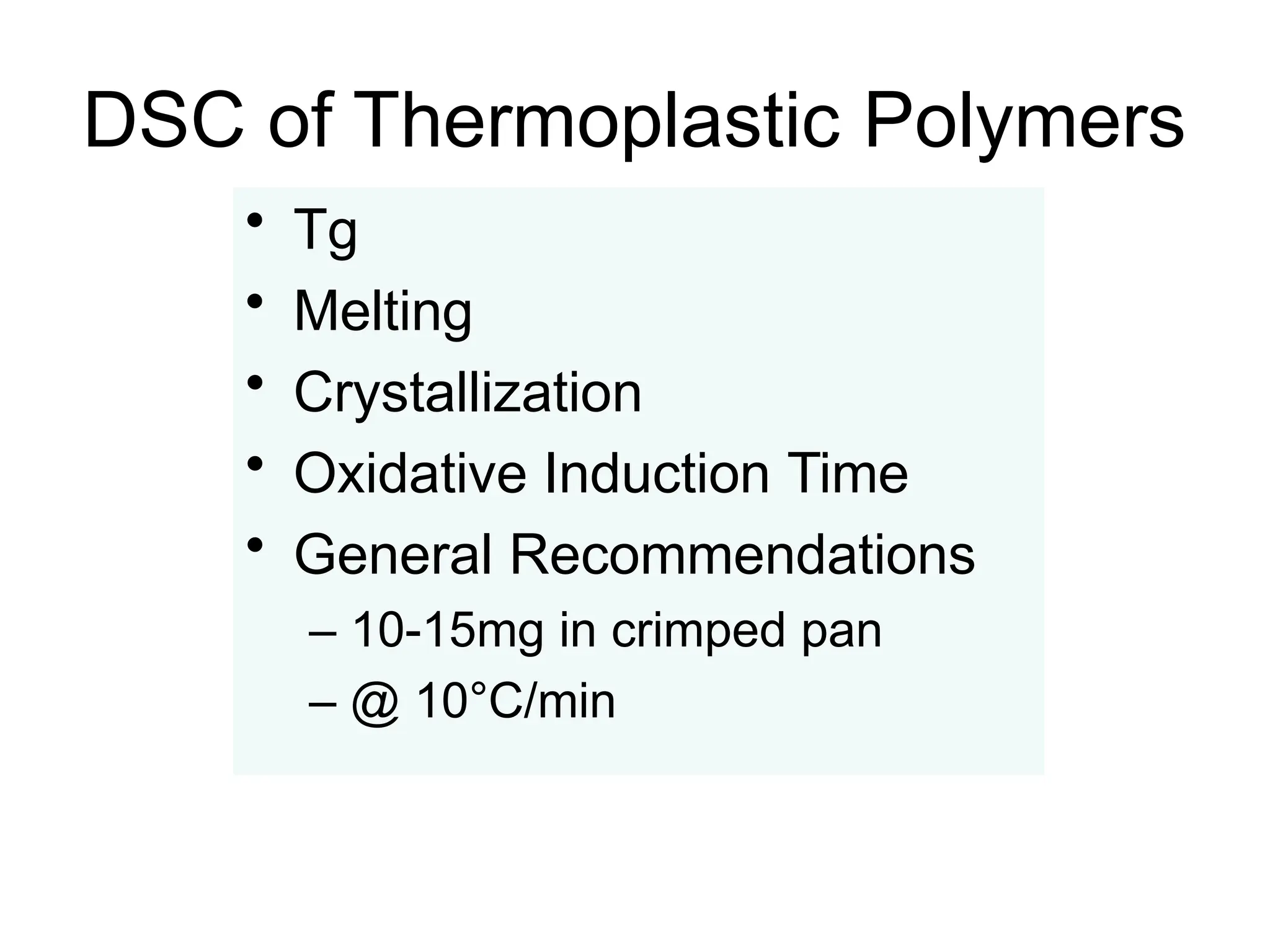 Thermal Properties of polymers presentation | PPTX