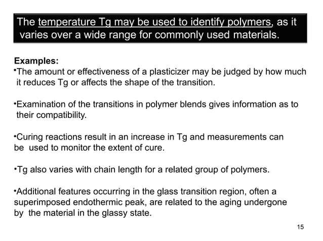 Thermal Properties of polymers presentation | PPTX