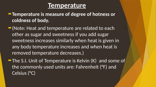 Thermal Properties of matter and engineering | PPT
