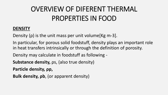 thermal properties of food (1707045)PowerPoint Presentation.pptx ...