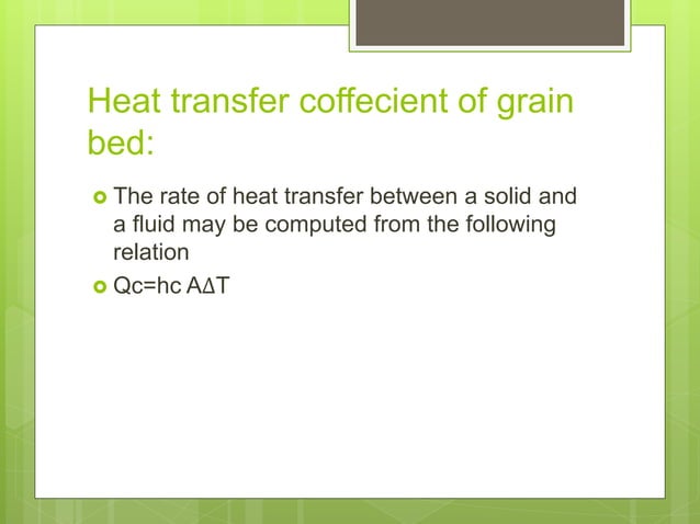 Thermal properties of grain | PPTX | Physics | Science