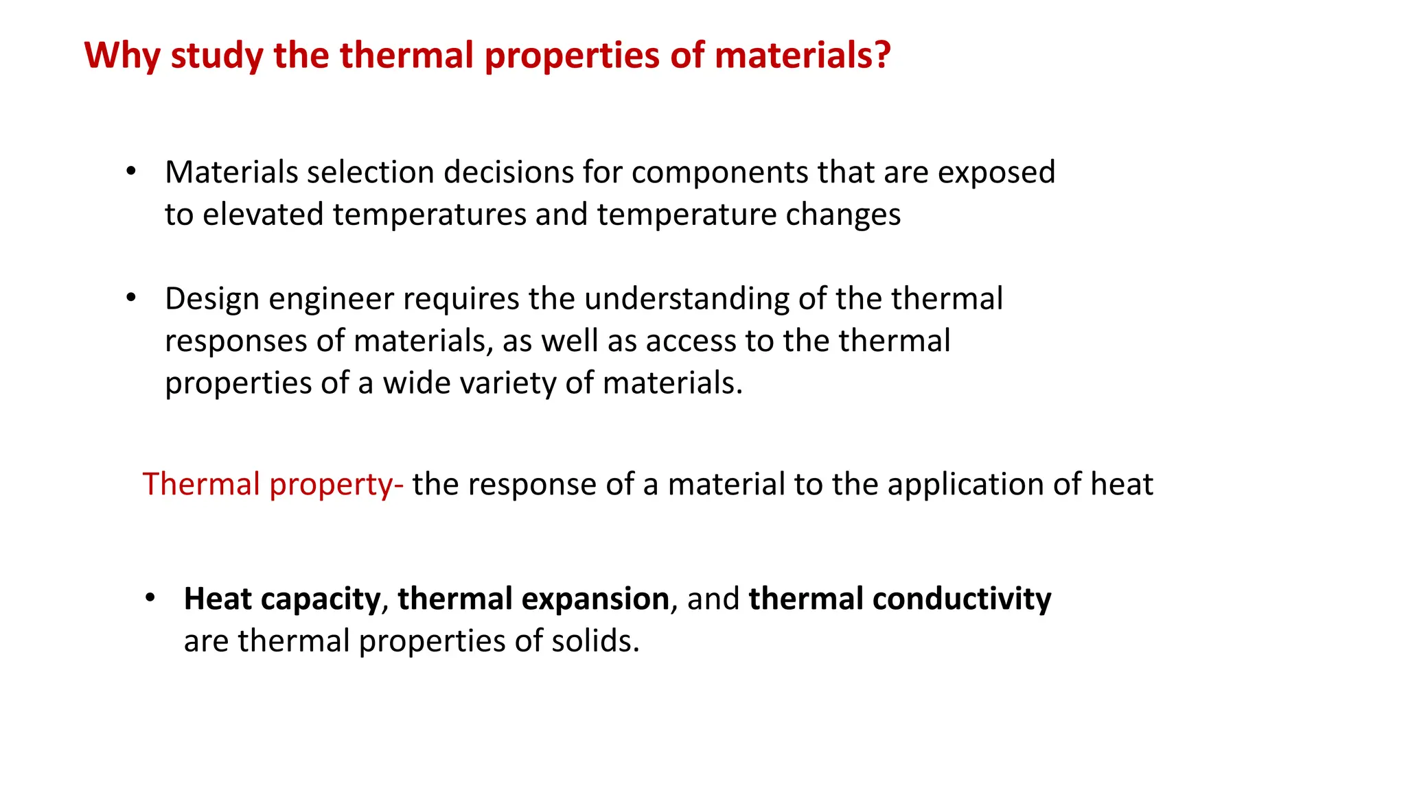 Thermal Properties of Materials.pdf with clear | PPT