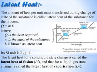 Thermal properties of matter | PPTX