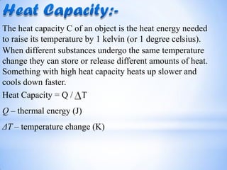 Thermal properties of matter | PPTX