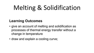 Thermal properties of matter | PPTX
