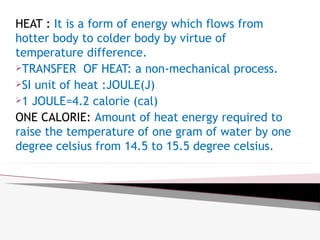 Powerpoint presentation on THERMAL PROPERTIES OF MATTER.pptx