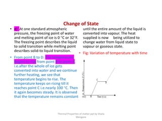 Thermal properties of matter by shaila mengane | PDF | Chemistry | Science