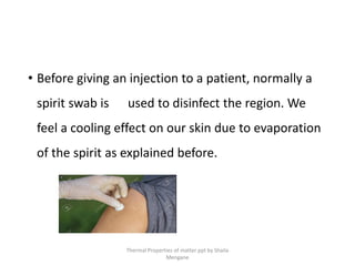 Thermal properties of matter by shaila mengane | PDF | Chemistry | Science