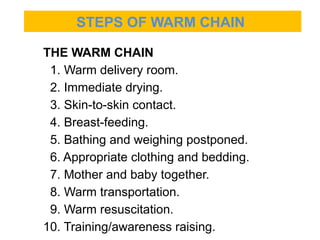 Thermal protection of NEWBORN CHILDRENpptx | PPTX