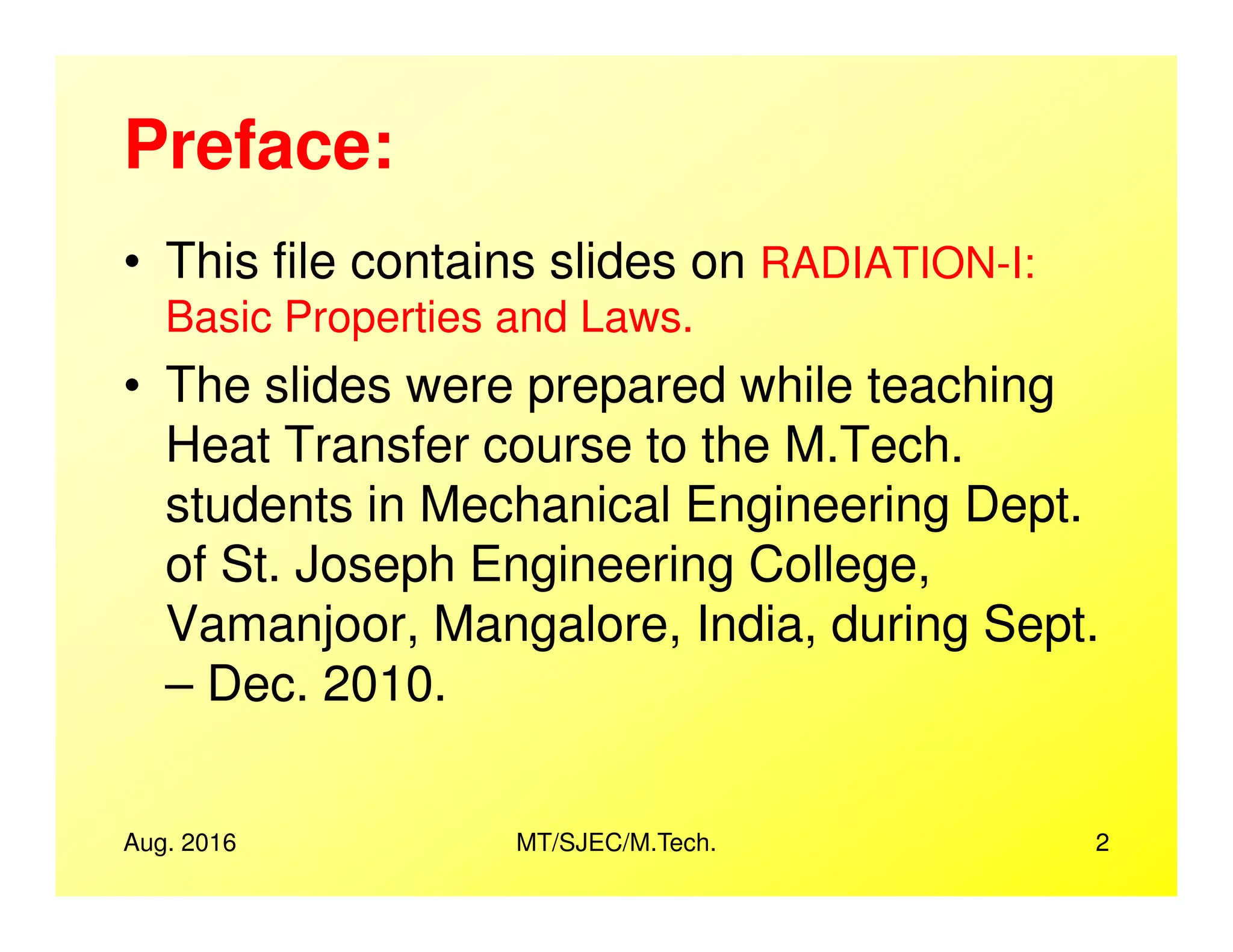 Thermal Radiation-I - Basic properties and Laws | PDF