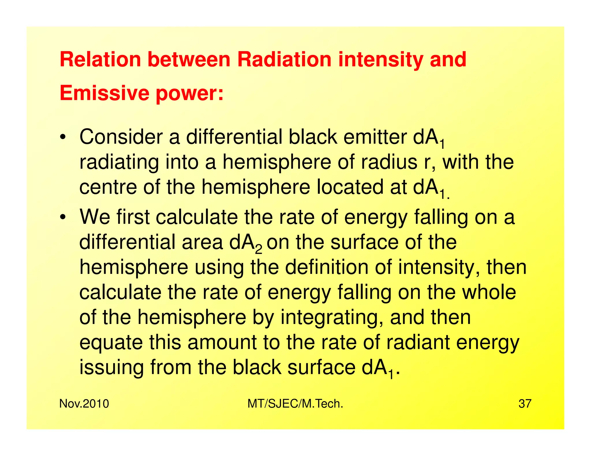 Thermal Radiation-I - Basic properties and Laws | PDF