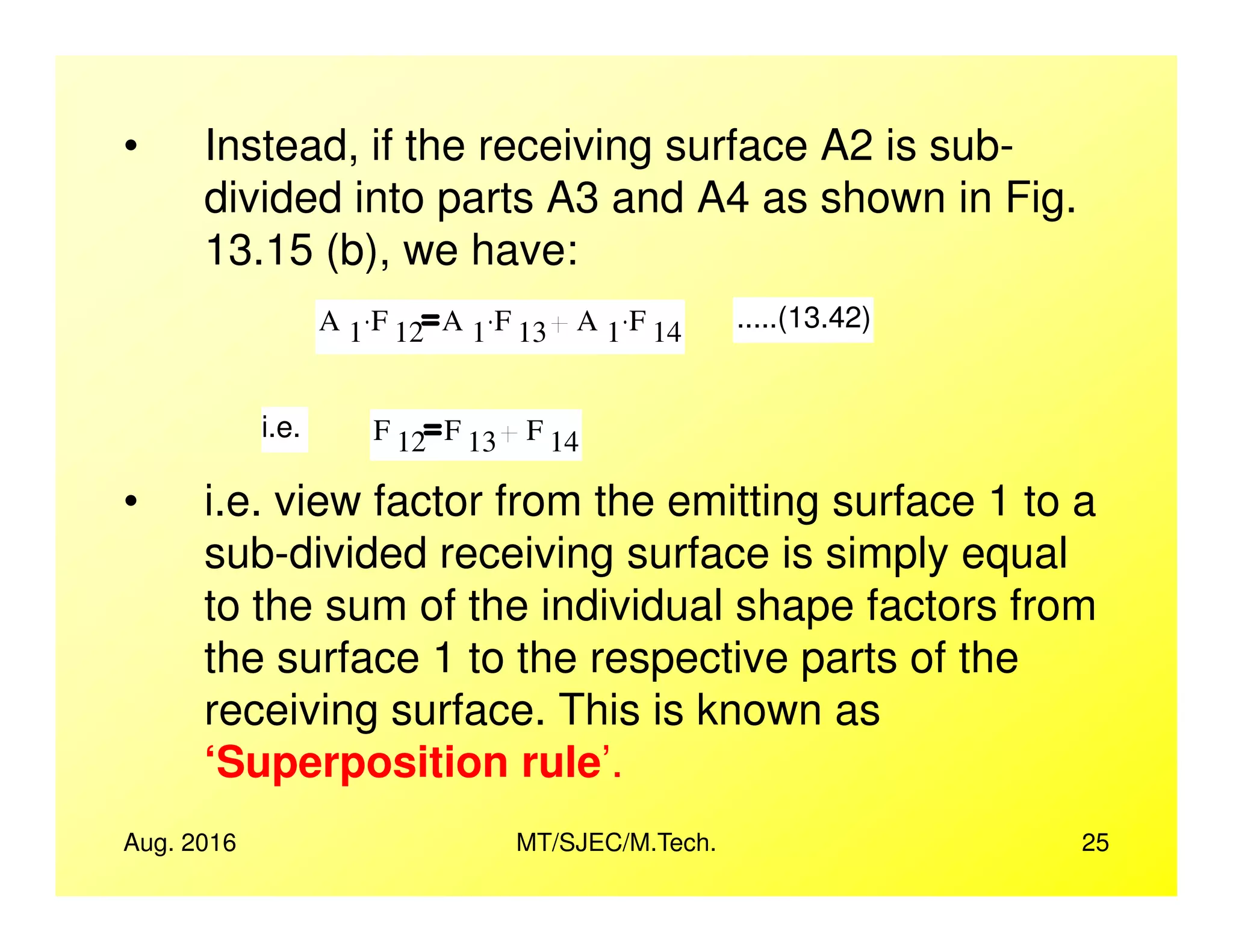 Thermal Radiation-II- View factors and Radiation energy exchange between black bodies | PDF